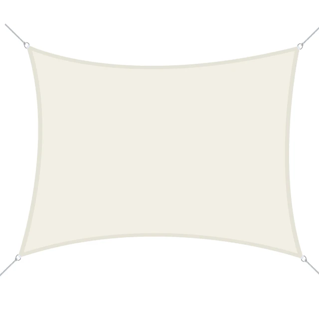 Outsunny Vela Shading Rectangular Polyester Sun Shade 3x4